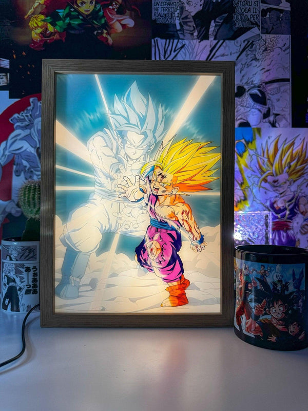 Regalo originale Gohan SSJ2: Lampada LED personalizzata unica e epica ...