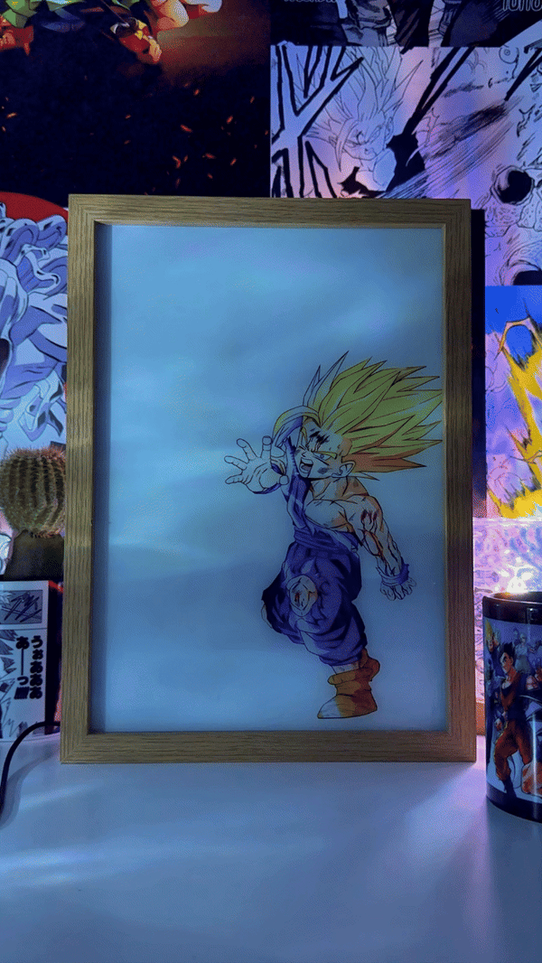 Regalo originale Gohan SSJ2: Lampada LED personalizzata unica e epica ...